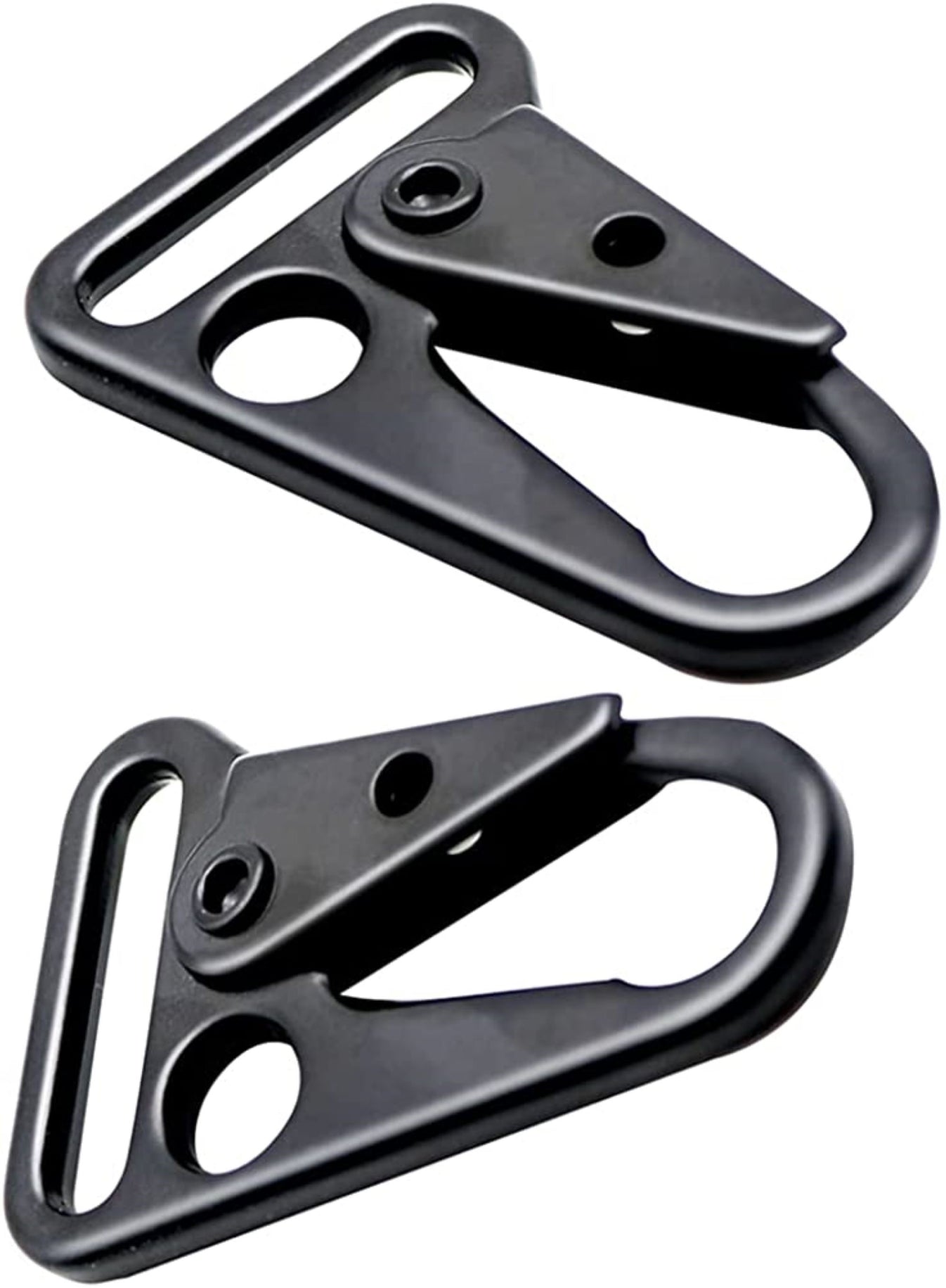 1in Heavy Duty HK Snap Hooks Black Metal Clip Hooks Attach Webbing Bel ...