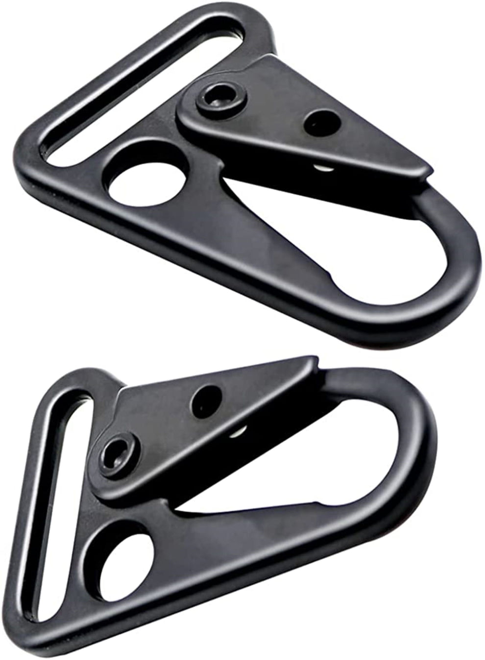 1in Heavy Duty HK Snap Hooks Black Metal Clip Hooks Attach Webbing Bel ...
