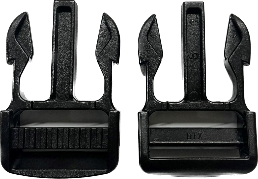 1 Inch/25mm Quick Slide Release Plastic Buckle Black Clips Webbing Buc ...