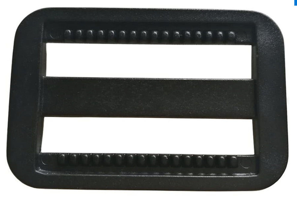1.5”/38mm Black Plastic Tri-glides Slides Teeth Adjustable Strapping f ...
